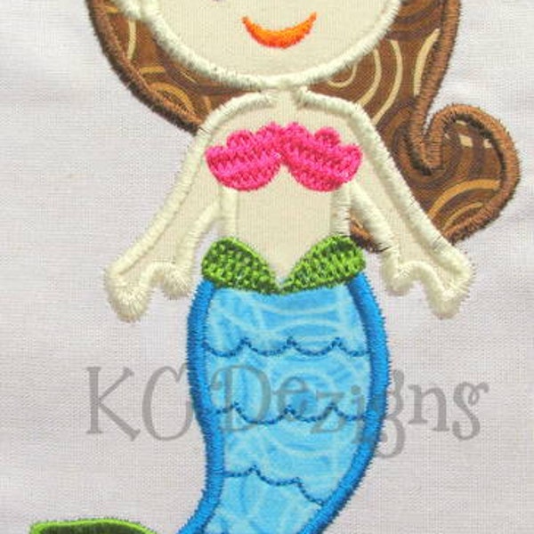 Mermaid Applique - Etsy