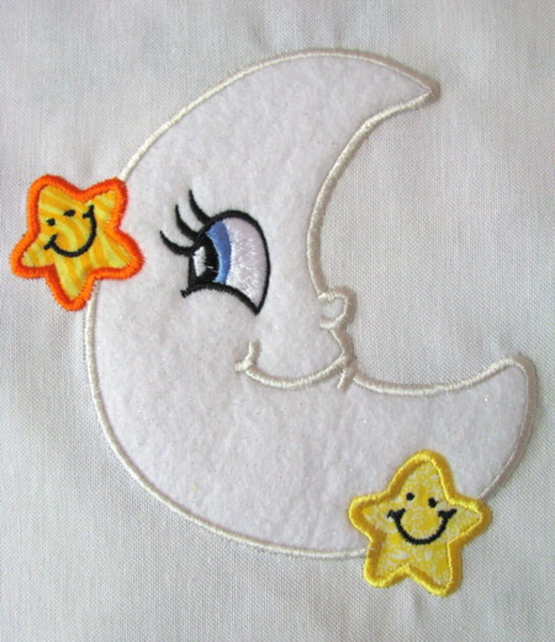 My Little Moon 03 Machine Applique Embroidery Design - Baby Moon ...