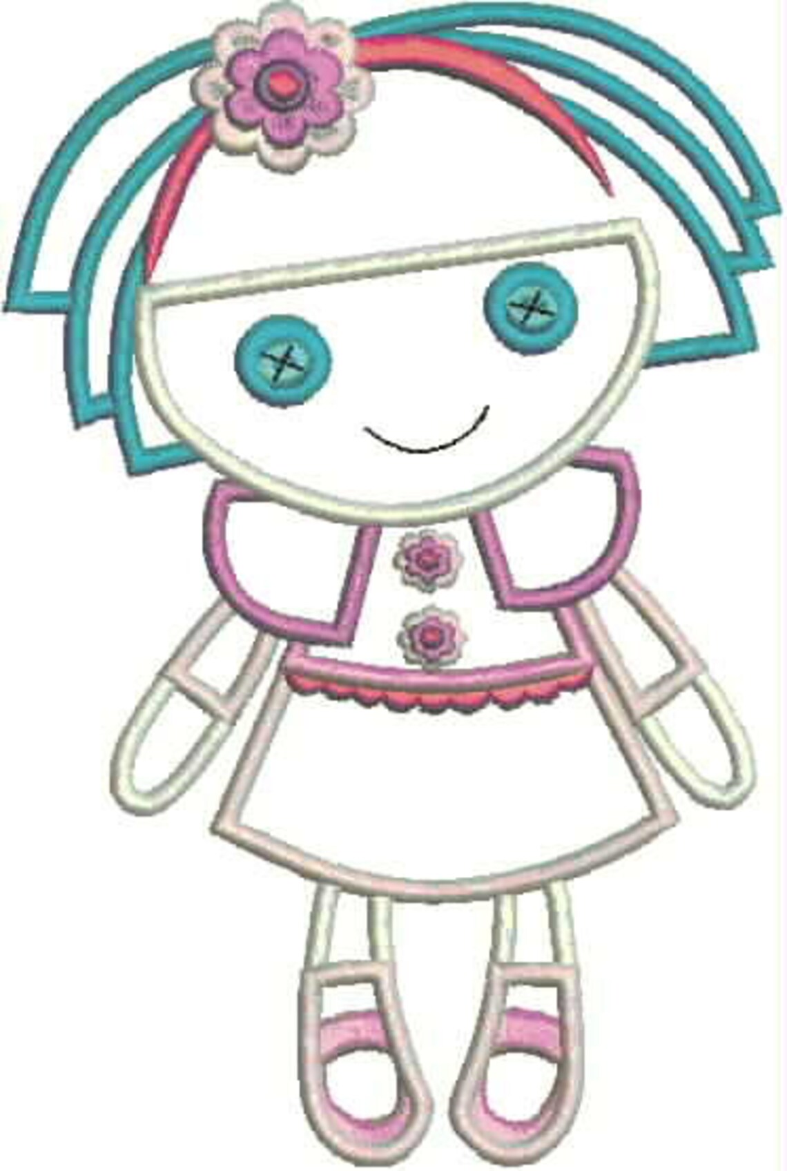 Ragdolls 03 Machine Applique Embroidery Design Ragdoll - Etsy