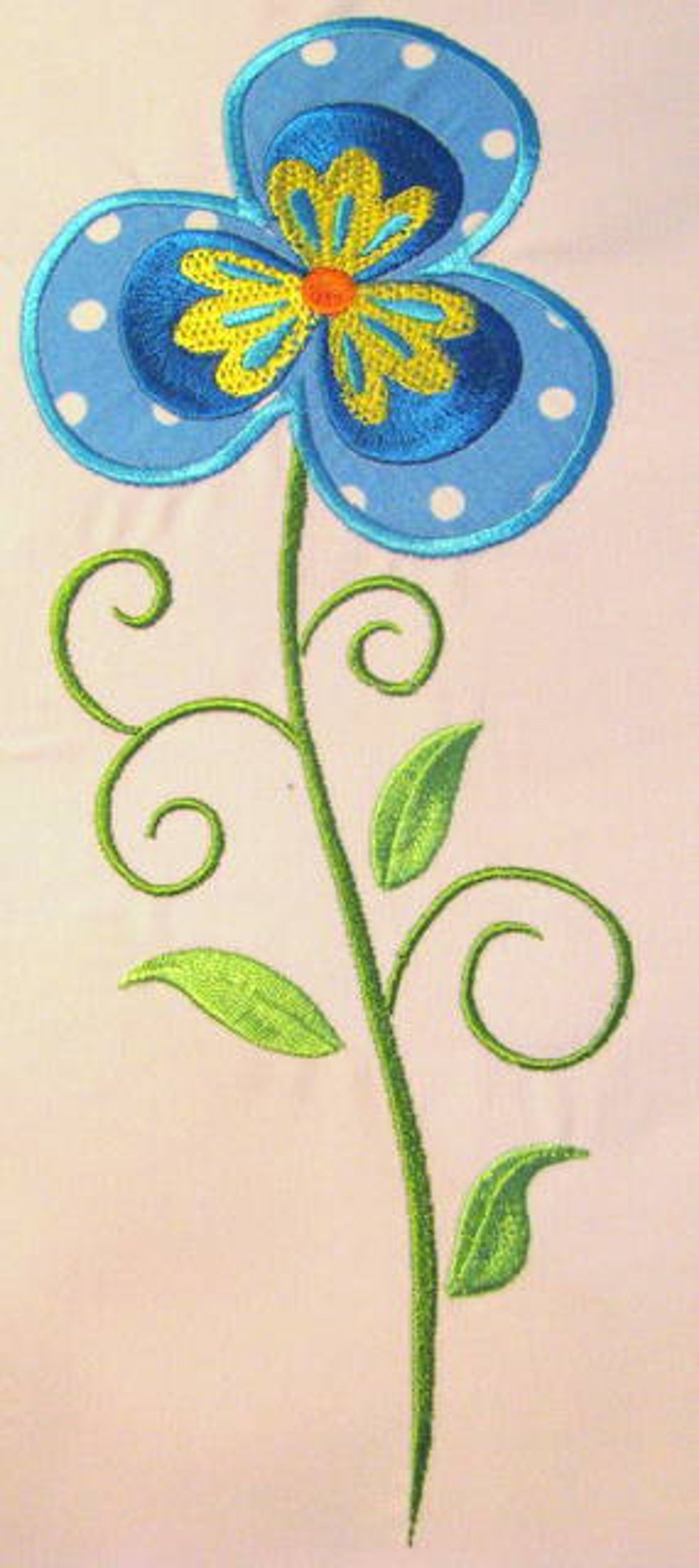 Vintage Flower 08 Machine Applique Embroidery Design - Vintage Flower ...