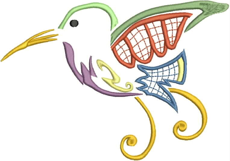 Outline Hummingbirds Full Set Machine Embroidery Design | Etsy