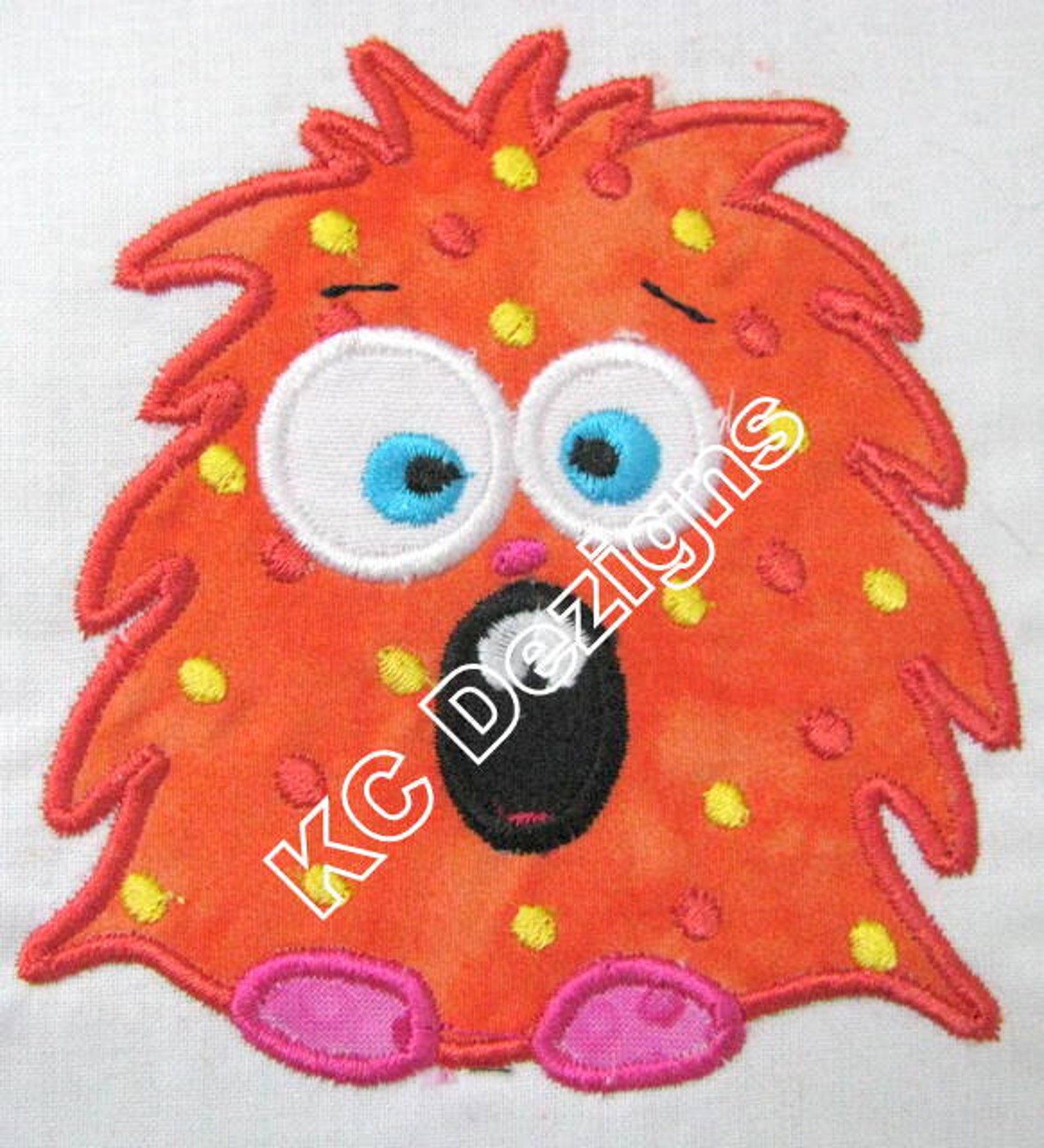 Cute Monsters 01 Machine Applique Embroidery Design - Cute Monster ...