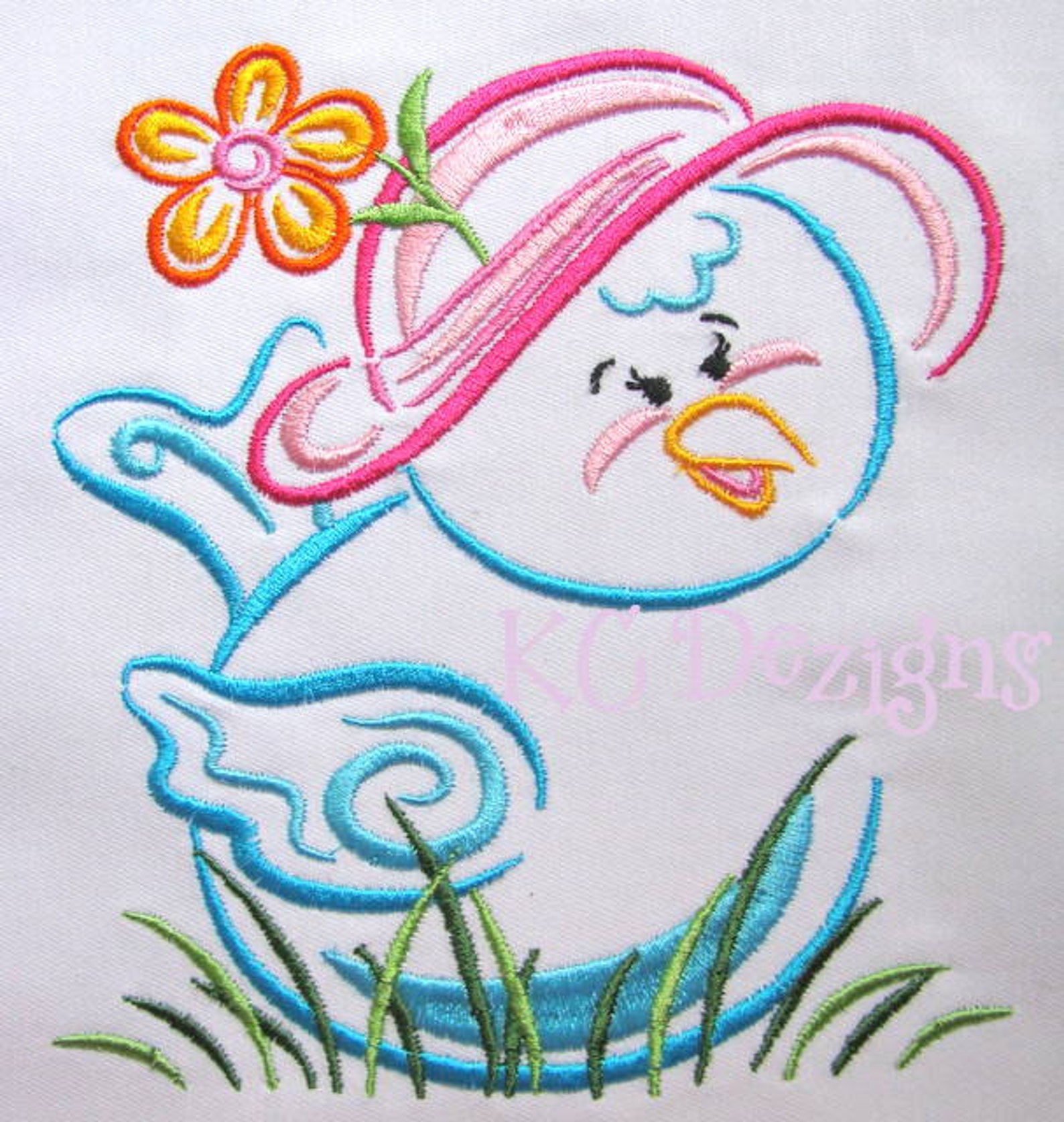 Outline Spring Birdie Machine Embroidery Design Spring Bird - Etsy