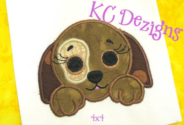 Baby Dog Face Machine Applique Embroidery Design - Etsy