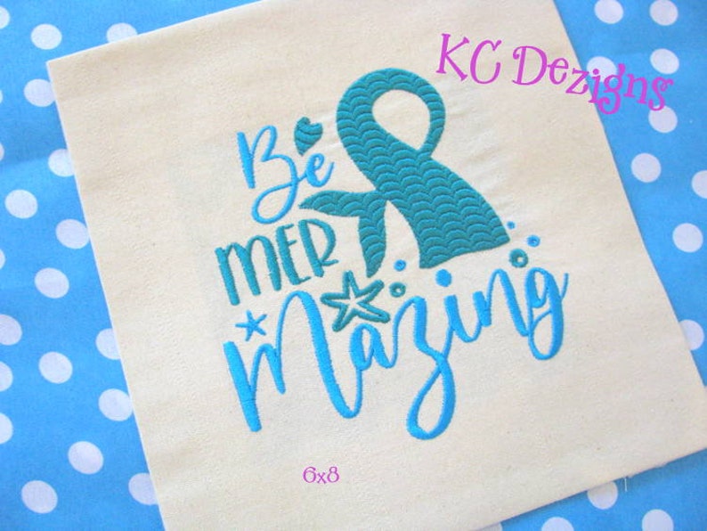 Be Mermazing Machine Embroidery Design/quote - Etsy