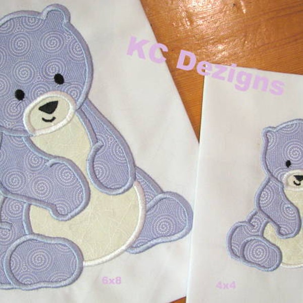 Polar Bear Applique - Etsy