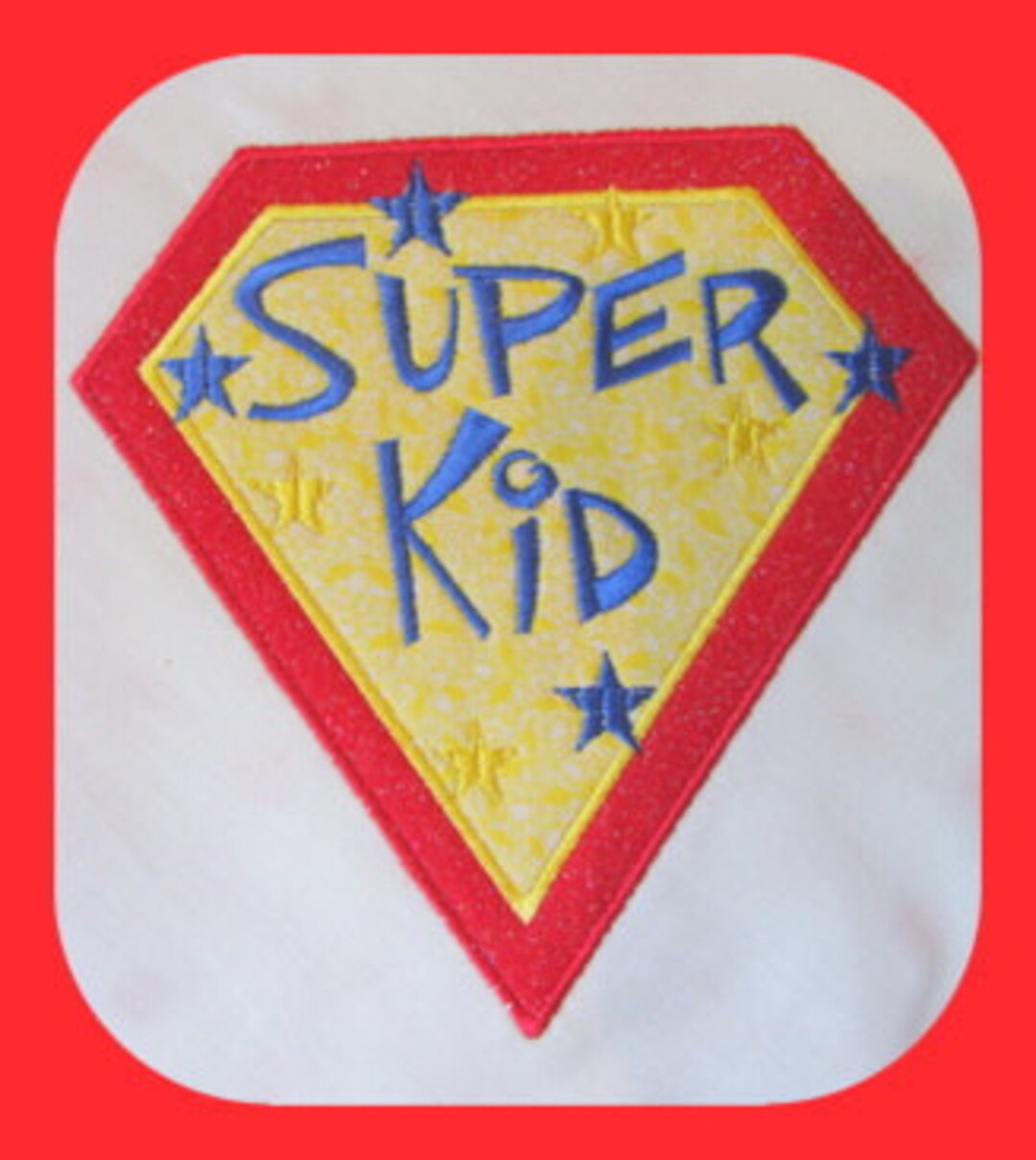 Super Kid Machine Applique Embroidery Design - Super Hero Kid Applique ...