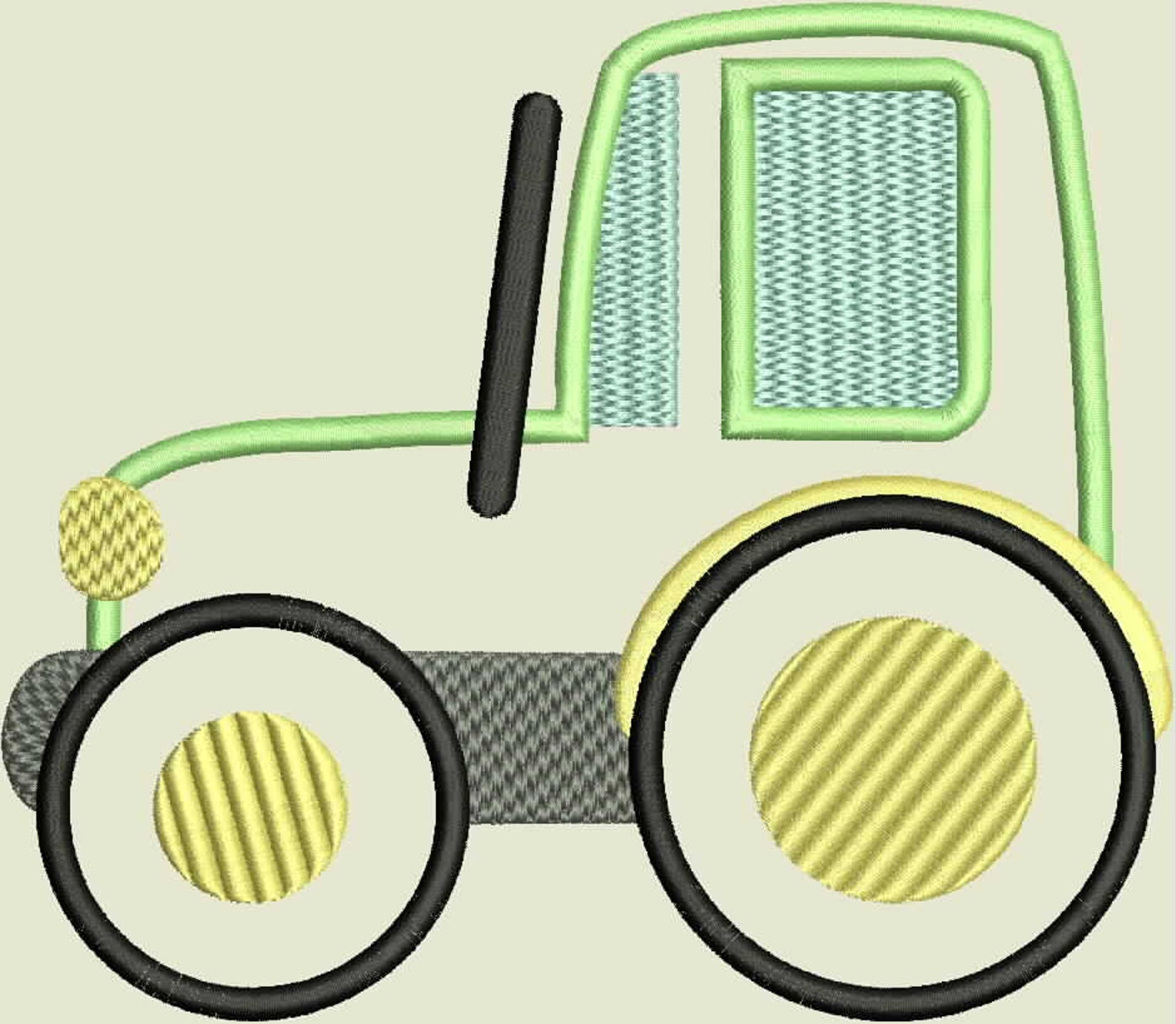 Tractor Machine Applique Embroidery Design Tractor Applique - Etsy