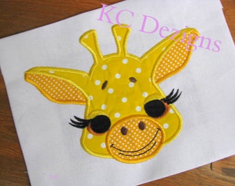 Giraffe Face Boy Giraffe Machine Embroidery Applique Design AN0109 - Etsy