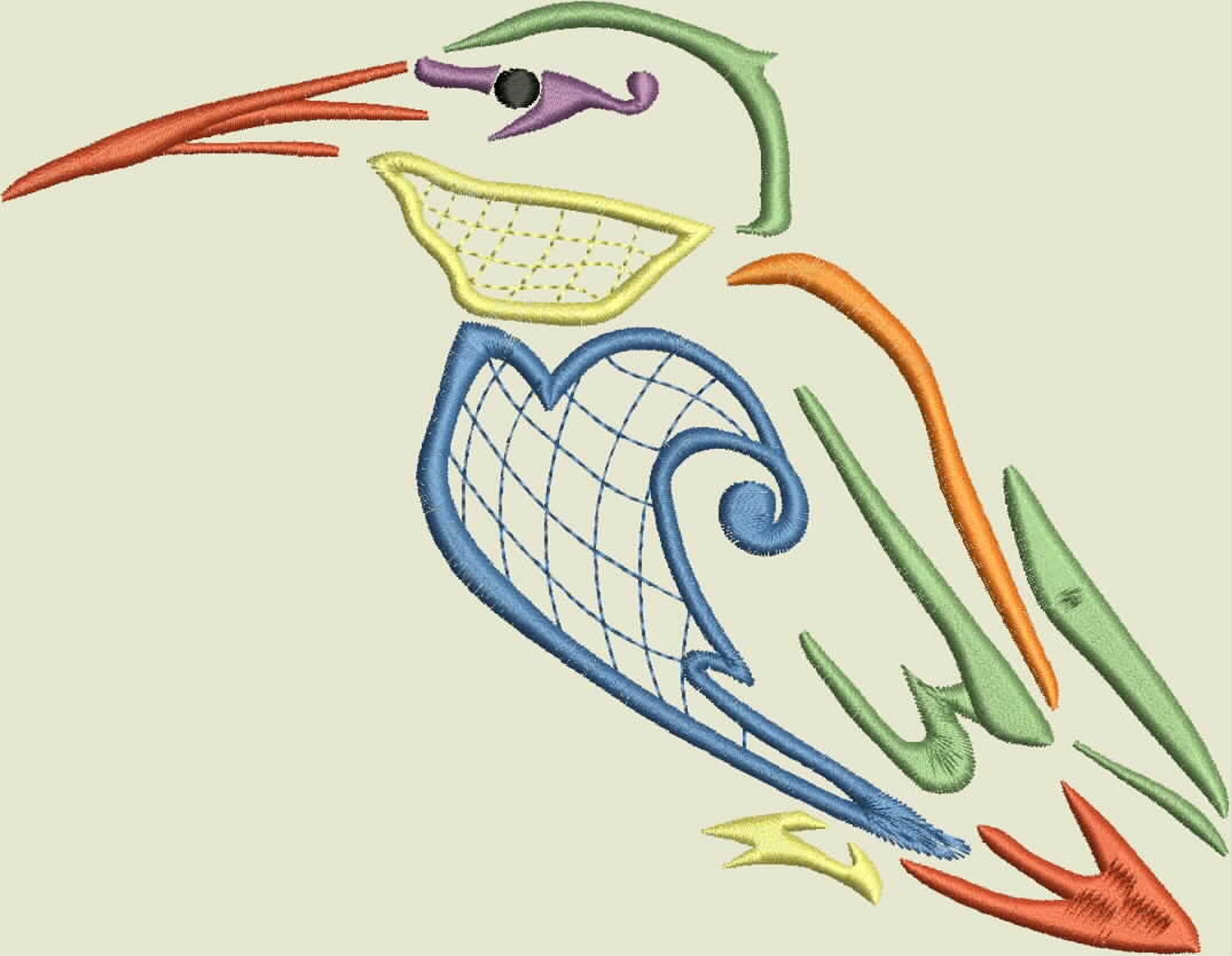 Outline Hummingbirds Full Set Machine Embroidery Design | Etsy