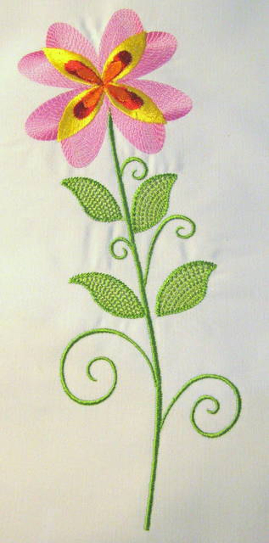 Vintage Flower 03 Filled Machine Embroidery Design - Vintage Flower ...