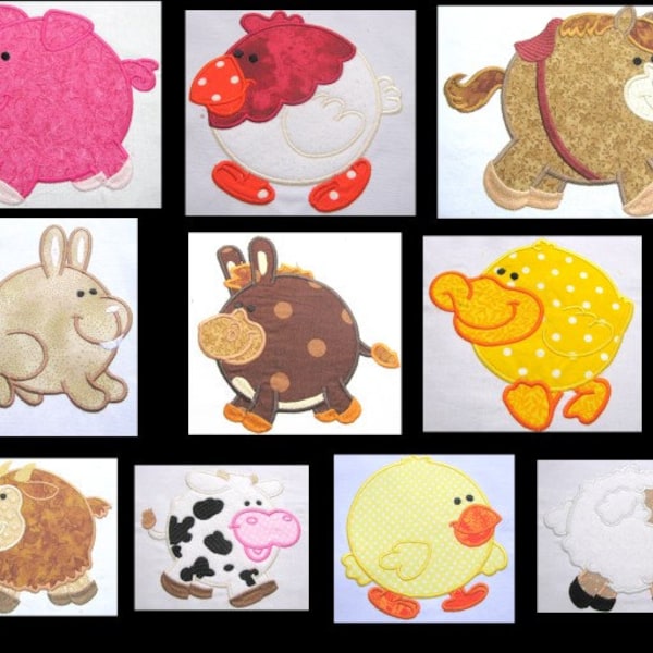 Farm Animal Applique - Etsy
