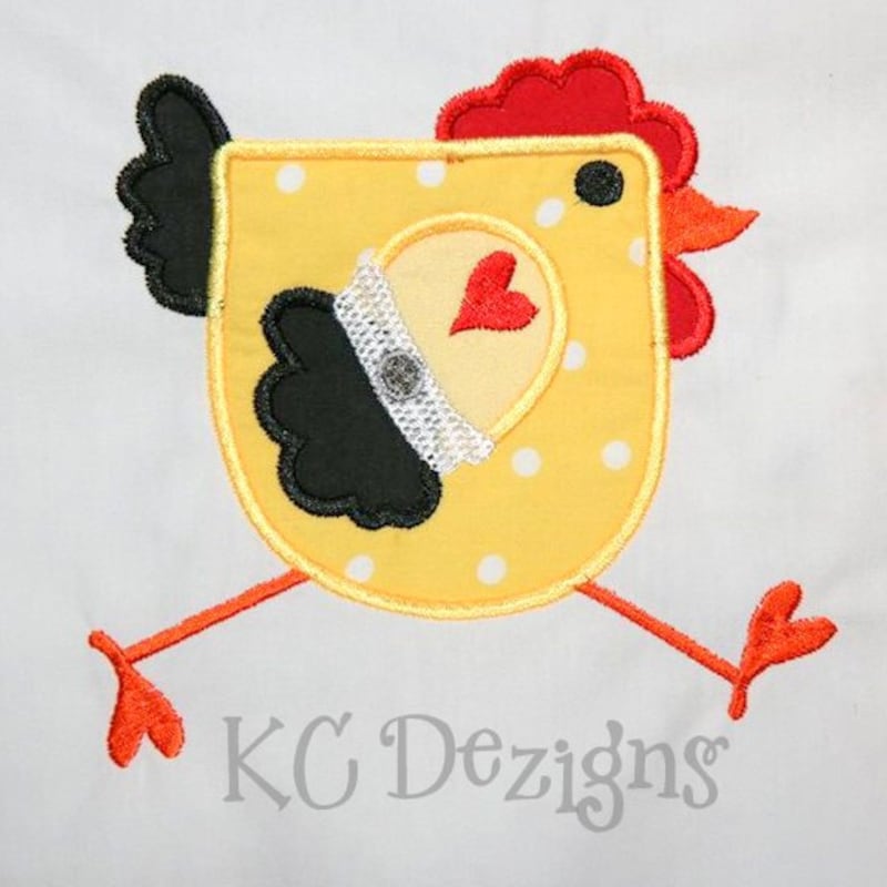 Chicken Applique - Etsy