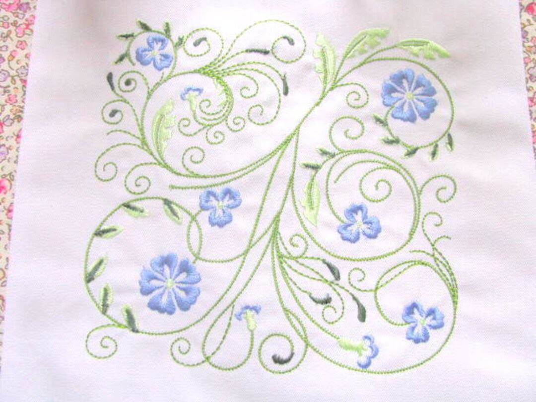 Fabuflower Blocks Machine Embroidery Design - Floral Block Embroidery ...