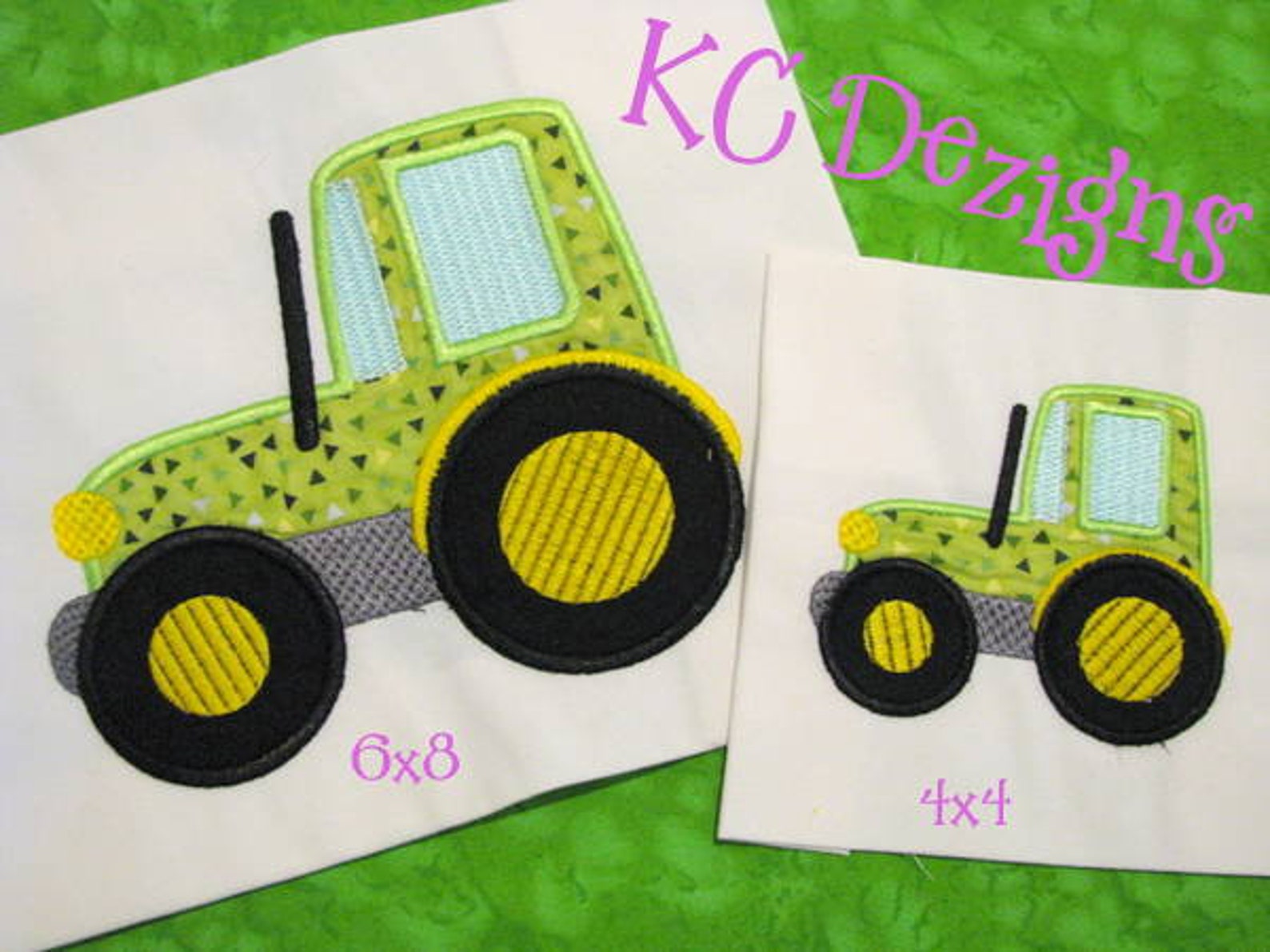 Tractor Machine Applique Embroidery Design Tractor Applique - Etsy