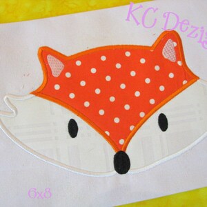 Fox Face Machine Applique Embroidery Design, Fox Face Applique, Fox ...