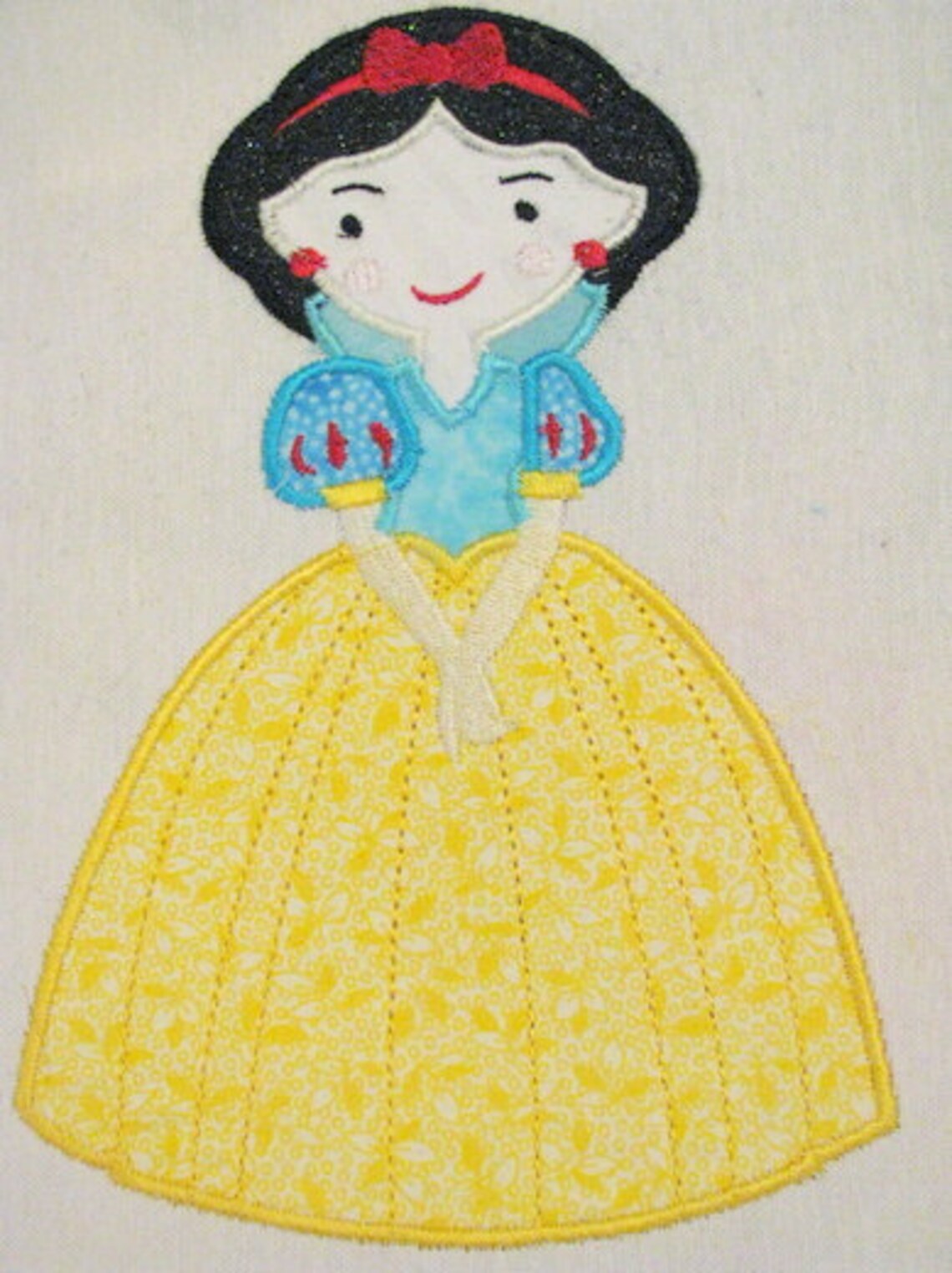 Princess 01 Machine Applique Embroidery Design Princess - Etsy
