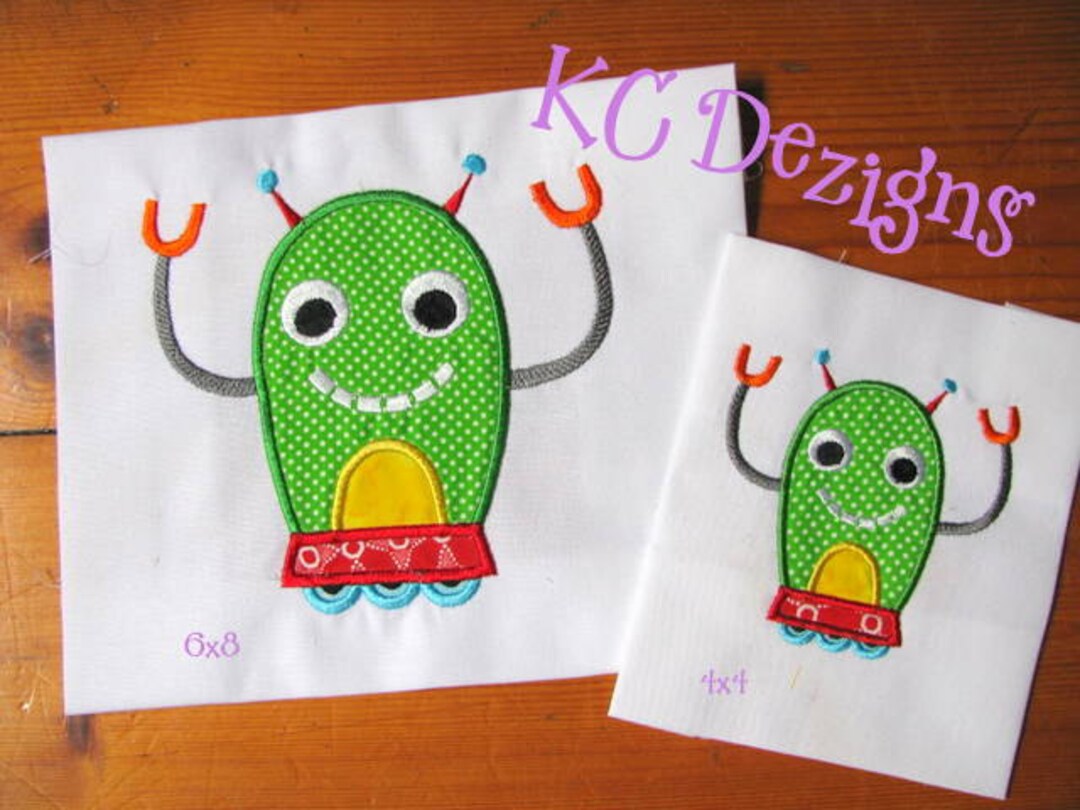 Robot 01 Machine Applique Embroidery Design - Robot Embroidery Design ...