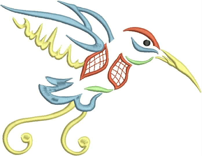 Outline Hummingbirds Full Set Machine Embroidery Design | Etsy