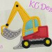 Bulldozer Machine Applique Embroidery Design - Bulldozer Embroidery ...