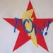Pow Star Bolt Machine Applique Embroidery Design - Pow Star Applique ...