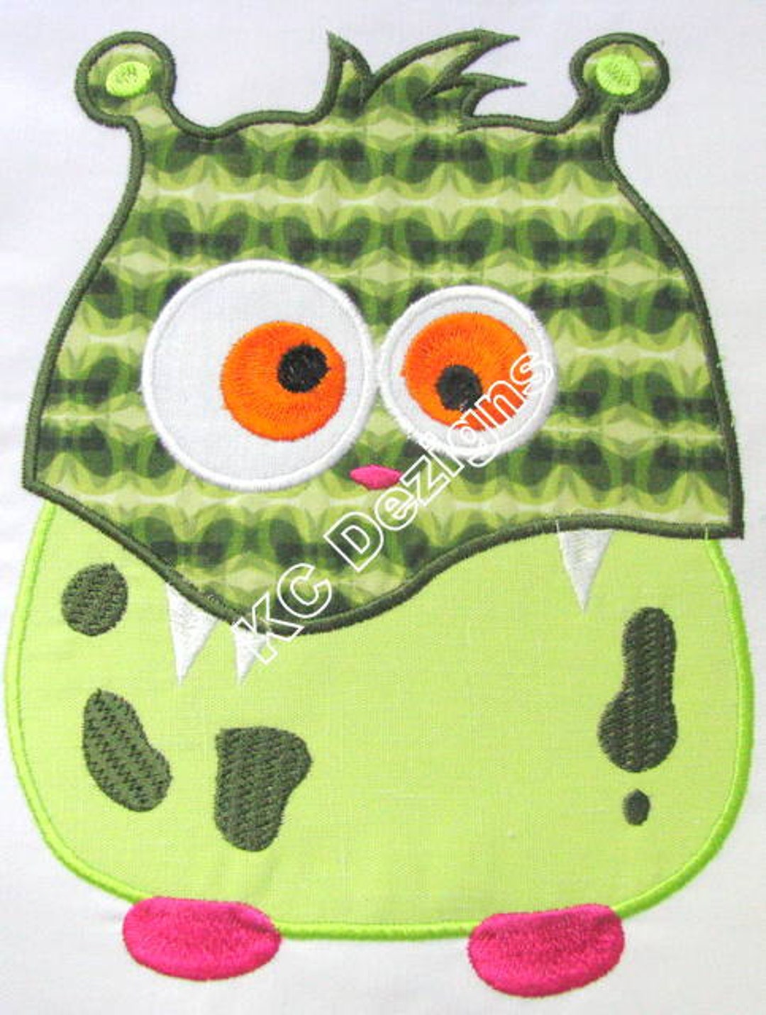 Cute Monsters 05 Machine Applique Embroidery Design - Monster Applique ...