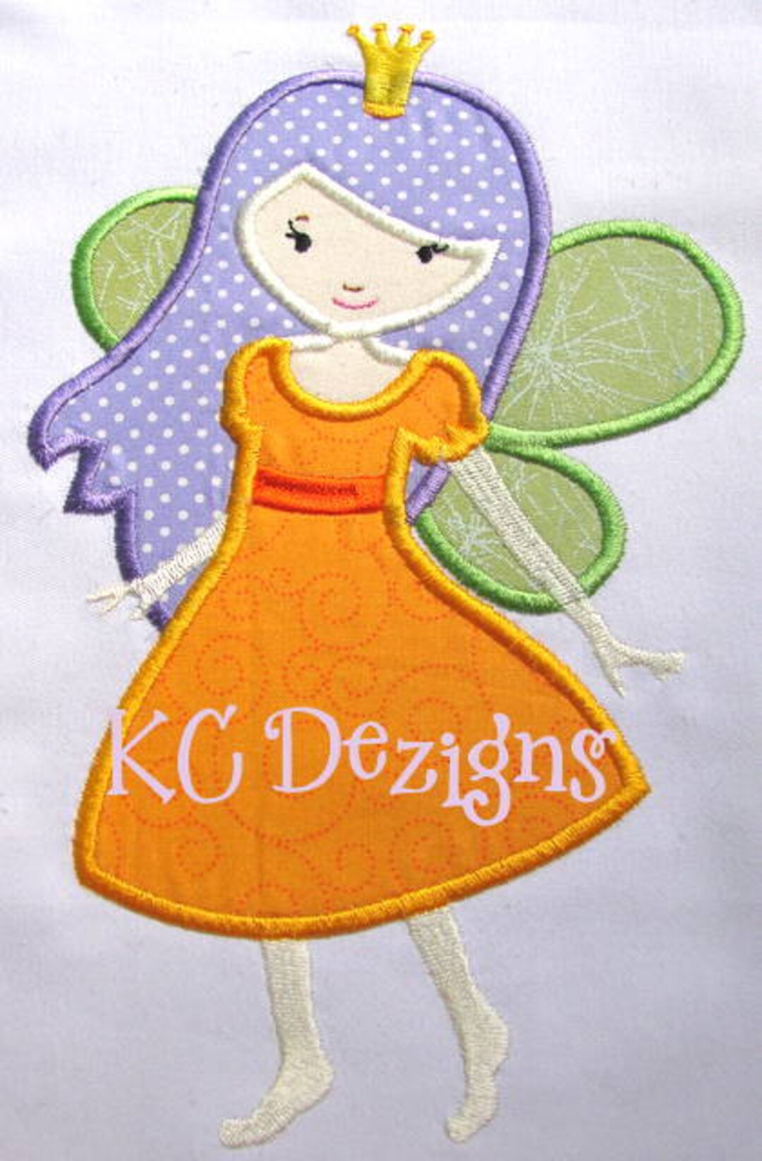 Princess Fairy 3 Machine Applique Embroidery Design - Princess Applique ...