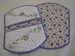 In the Hoop Hand Pot Holders Applique Done in One Hooping in - Etsy