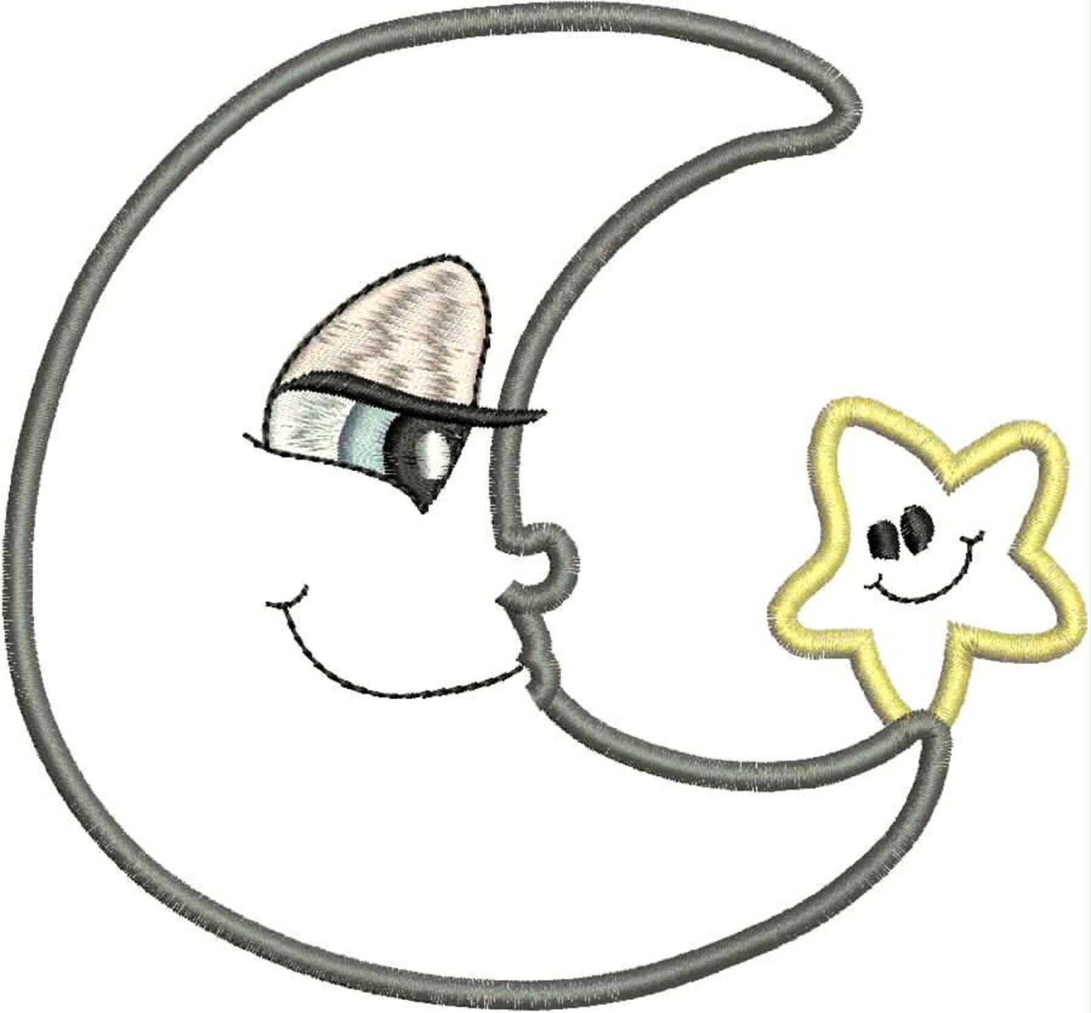 My Little Moon Machine Applique Embroidery Designs - Little Moon ...