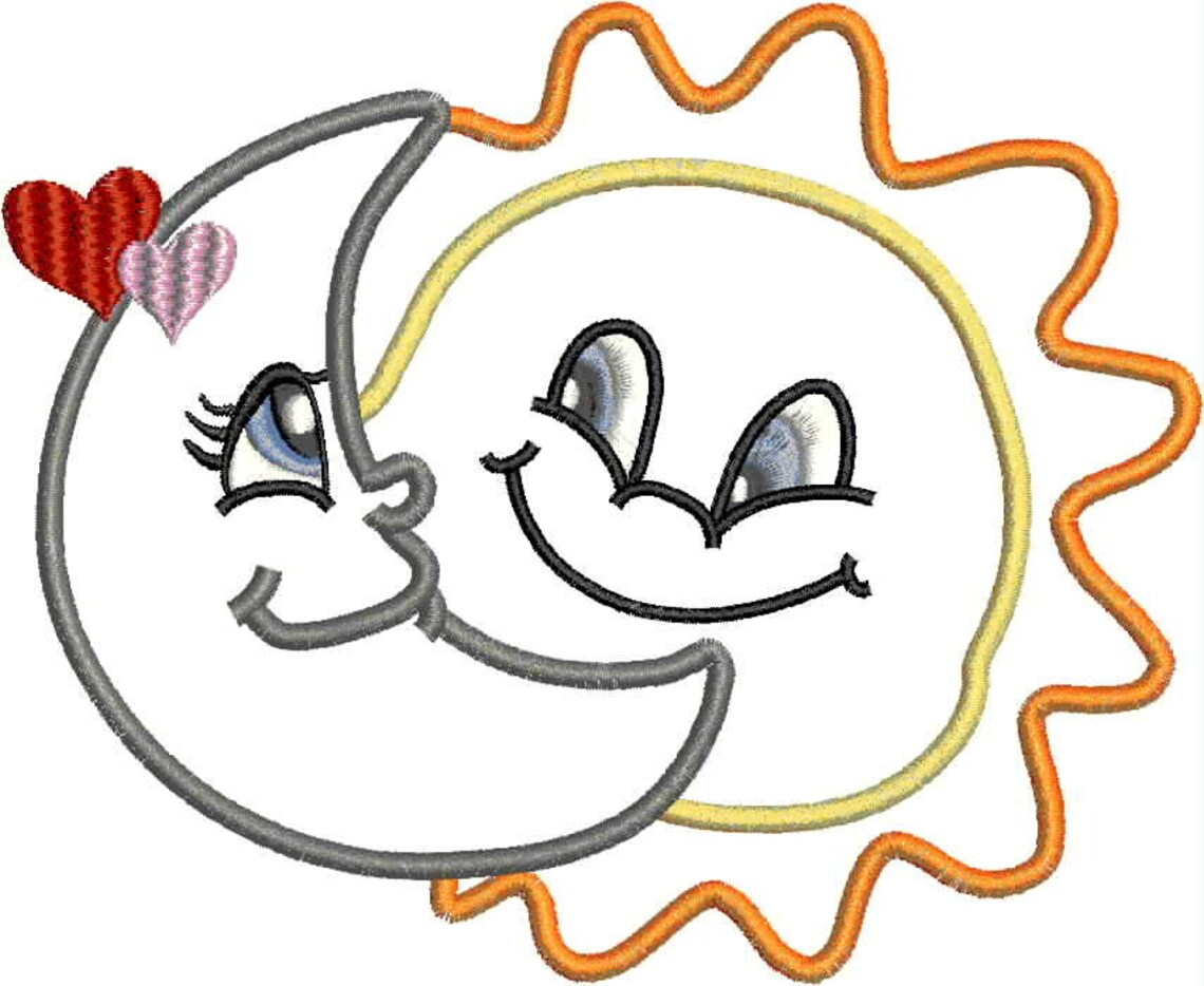 My Little Moon Machine Applique Embroidery Designs - Little Moon ...