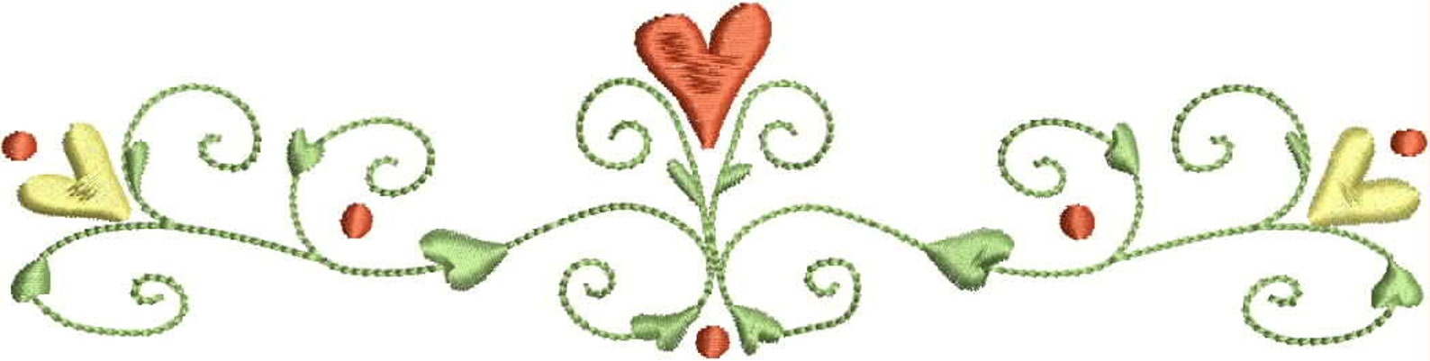 Decor Floral Borders Machine Embroidery Design Set - Flower Border ...
