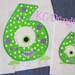 Silly Monster Number 6 Machine Applique Embroidery Design - Silly ...