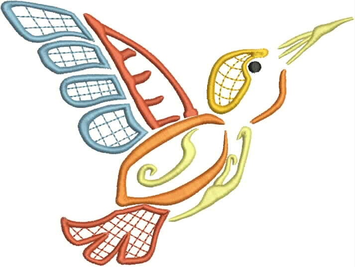 Outline Hummingbirds Full Set Machine Embroidery Design | Etsy