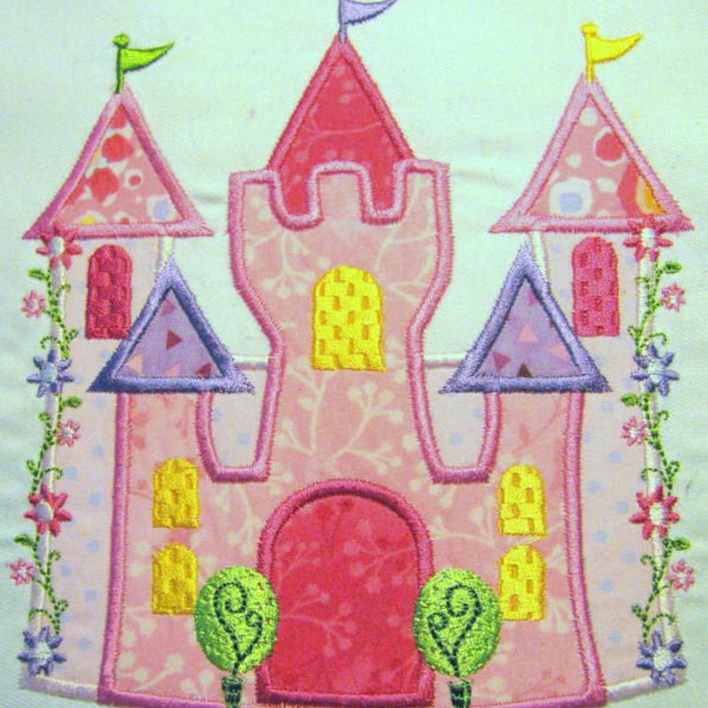 Princess Castle Applique - Etsy