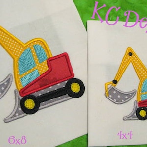 Bulldozer Machine Applique Embroidery Design - Bulldozer Embroidery ...