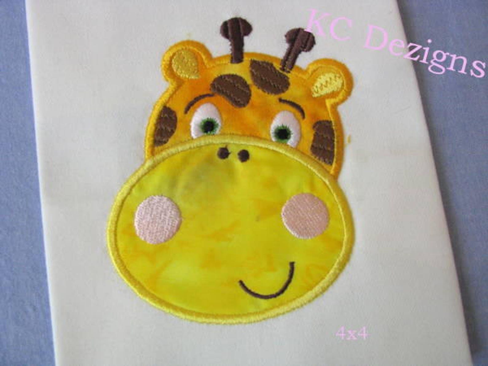 Giraffe Face Machine Applique Embroidery Design Giraffe Face | Etsy