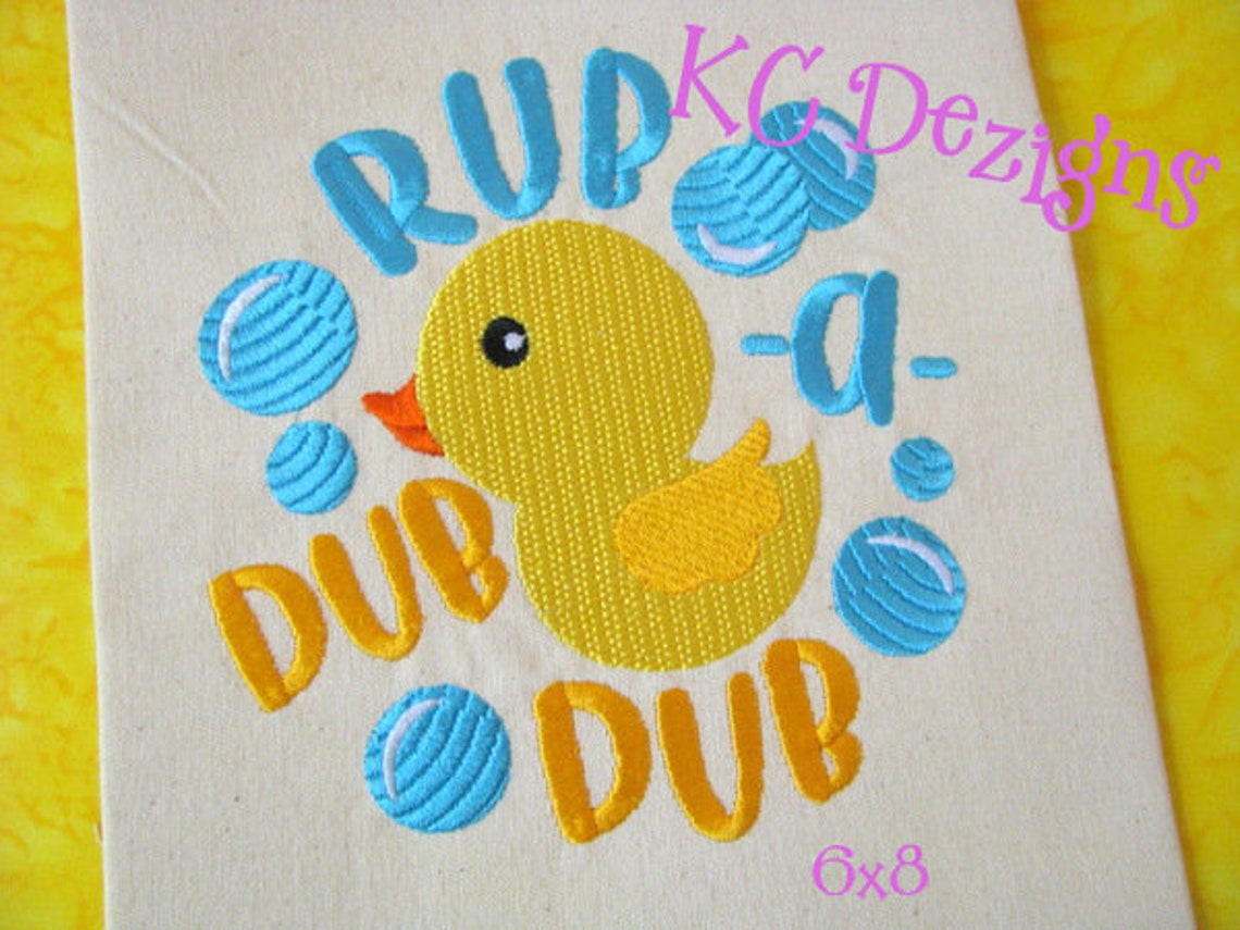 Rub A Dub Dub Machine Embroidery Design Nursery Rhyme Quote - Etsy