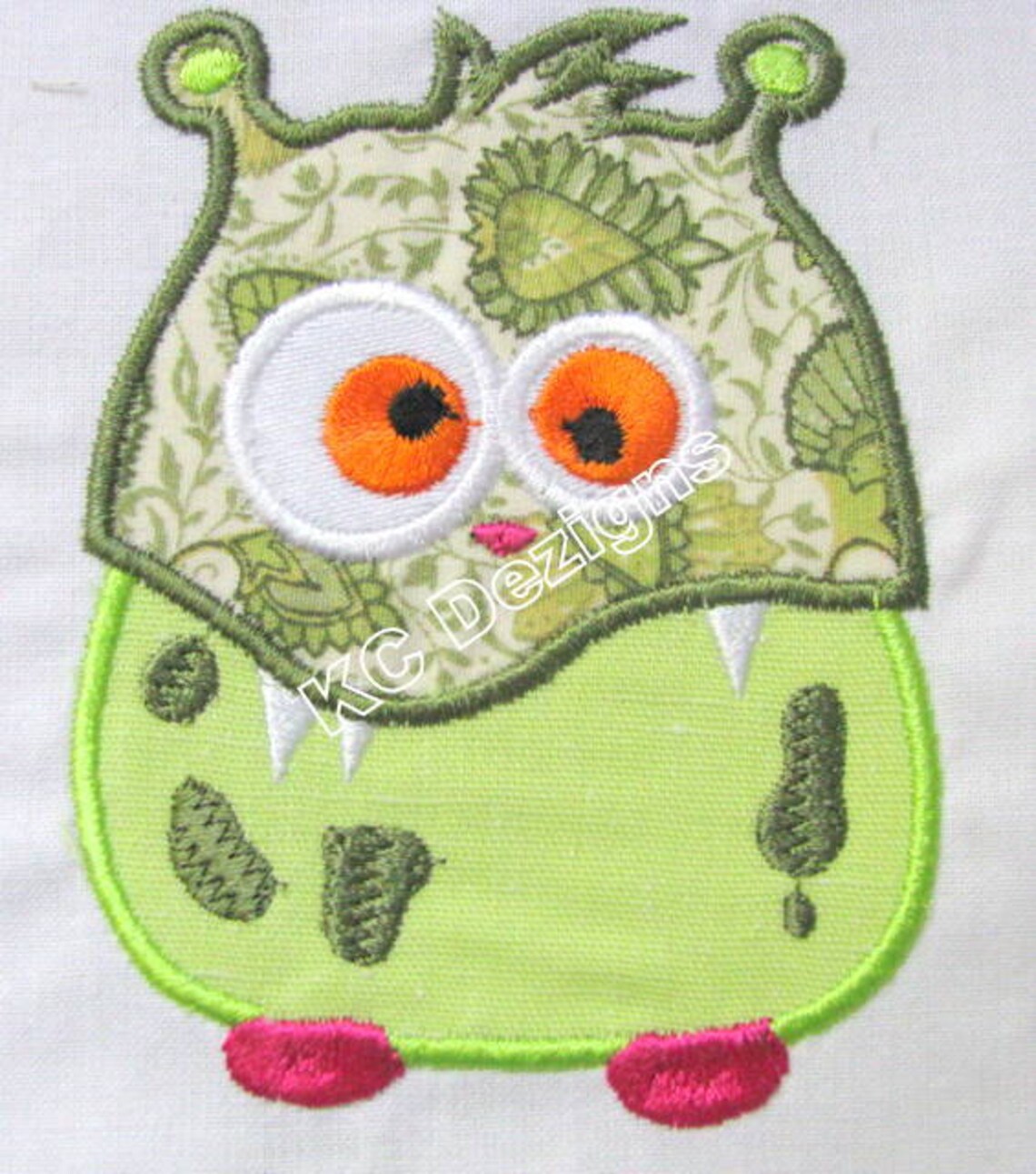 Cute Monsters 05 Machine Applique Embroidery Design Monster | Etsy