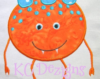 Goofy Monster 01 Machine Applique Embroidery Design - Goofy Monster ...