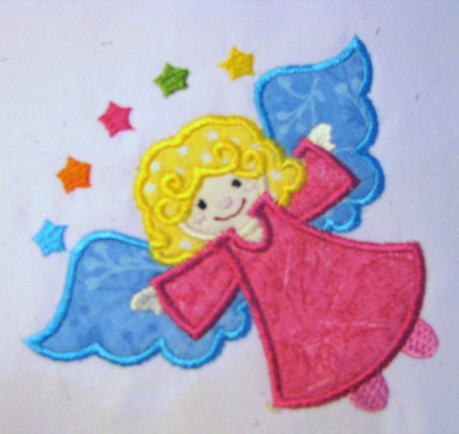Angel 01 Machine Applique Embroidery Design - Angel Applique Design ...