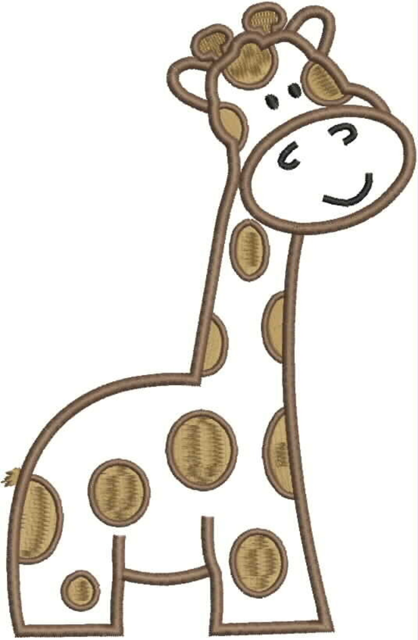 Baby Giraffe Machine Embroidery Applique Design Baby Giraffe - Etsy