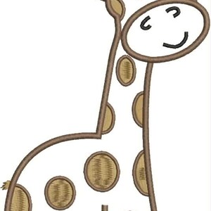 Baby Giraffe Machine Embroidery Applique Design - Baby Giraffe Applique ...