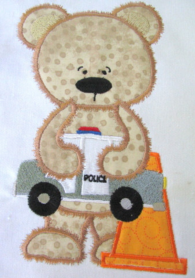 Boy Toy Bear 05 Machine Applique Embroidery Design - Boy Bear Applique ...