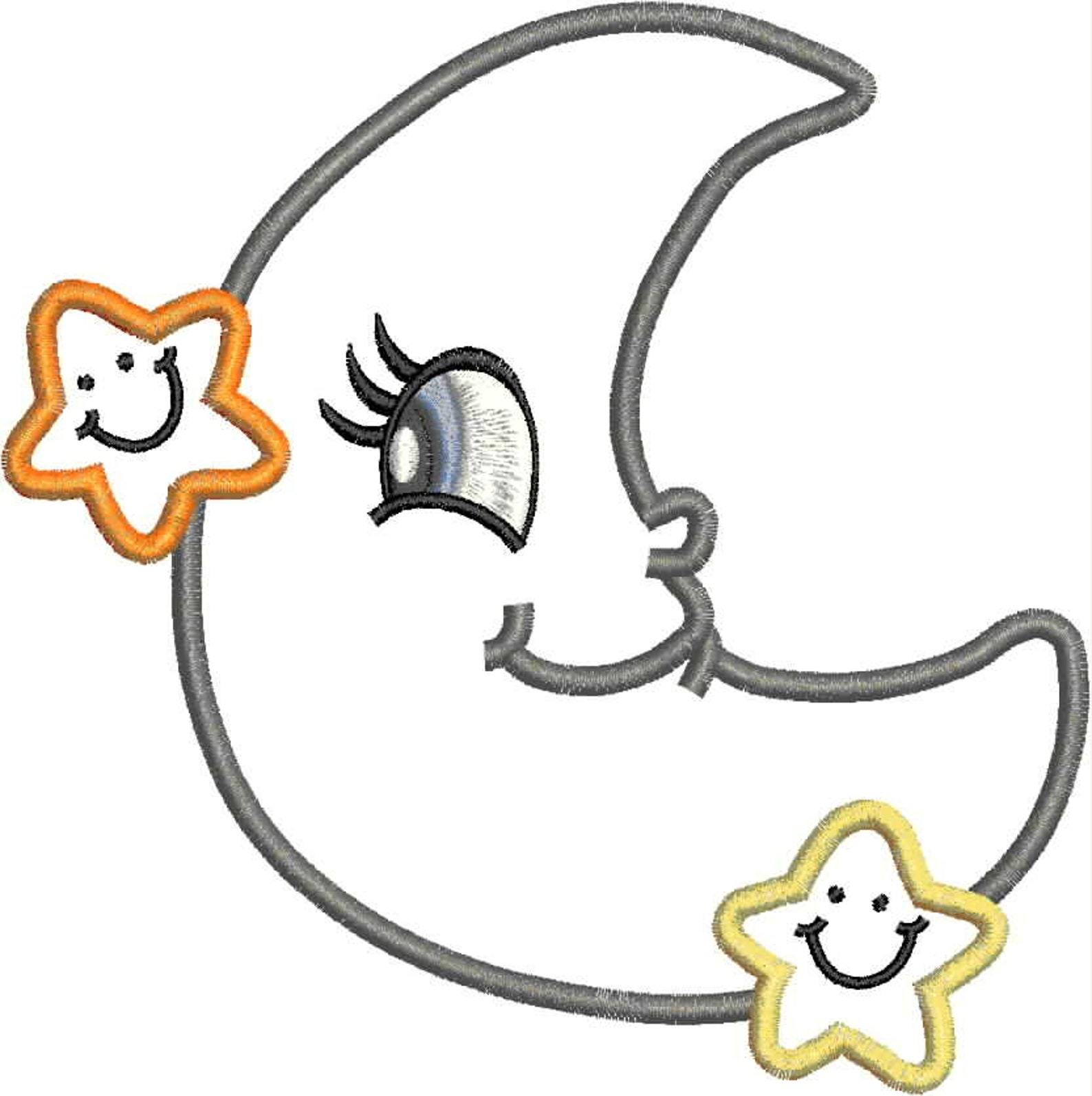 My Little Moon Machine Applique Embroidery Designs - Little Moon ...