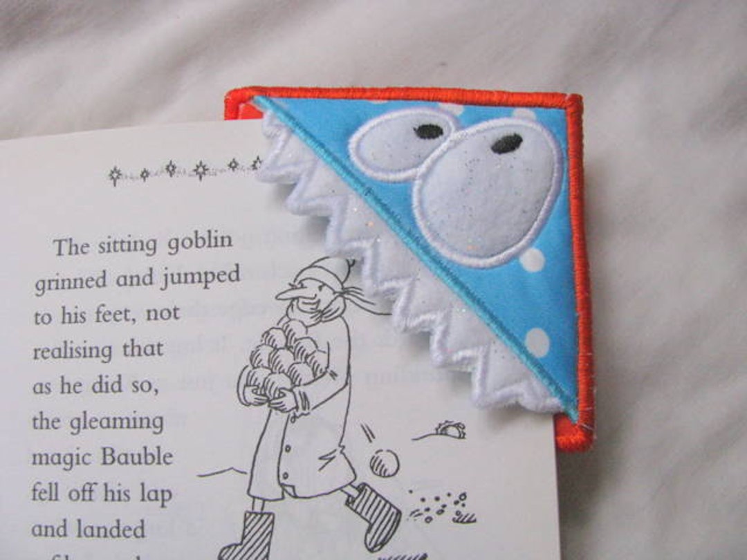 ITH Monster Corner Bookmark Machine Applique Embroidery Design 05 ...