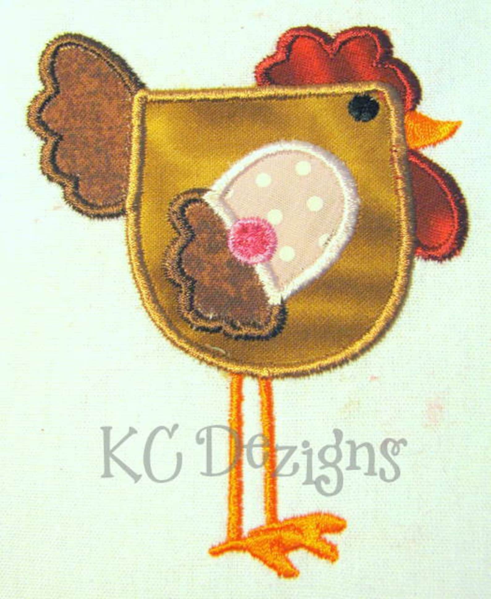 Hen 07 Machine Applique Embroidery Design Hen Applique - Etsy