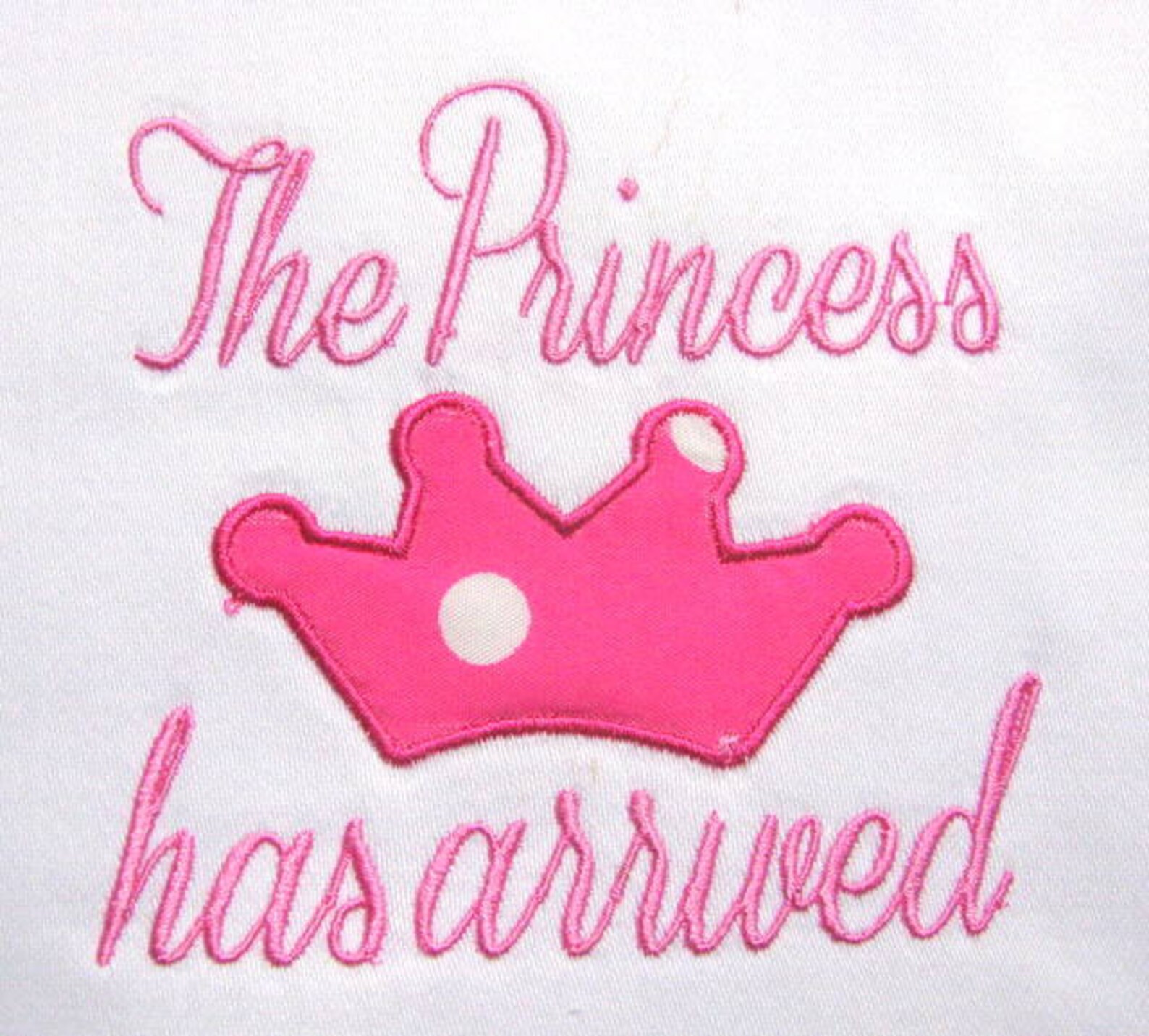 The Princess Has Arrived Machine Applique Embroidery Design - Etsy