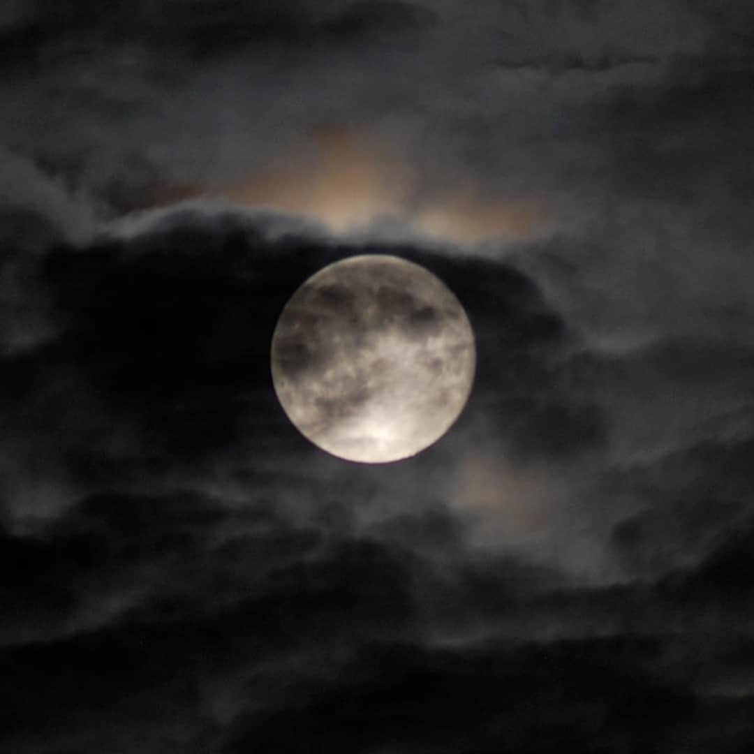 Moondancing, Full Moon Print, Silver Moon Photograph, Dark Night Sky ...