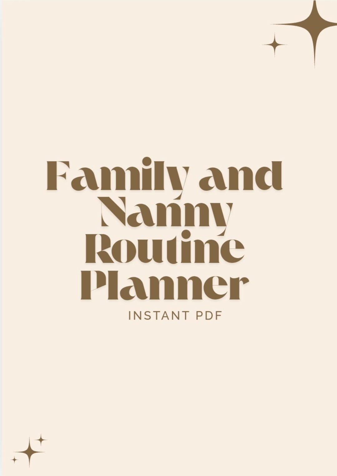 Family & Nanny Shared Routine Planner | Childcare Communication System ...
