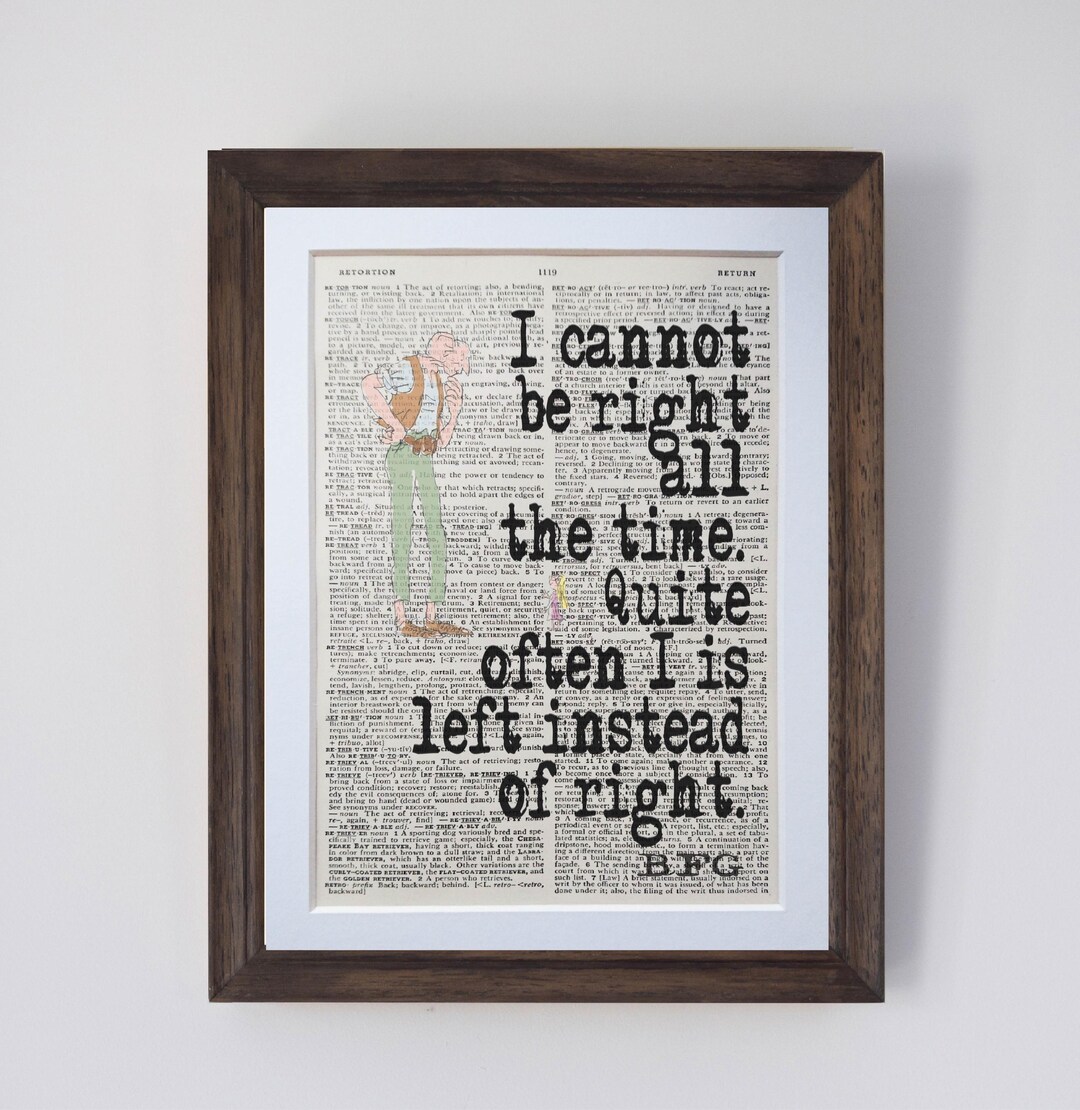BFG Roald Dahl Quote Print | Vintage Dictionary Art - Etsy